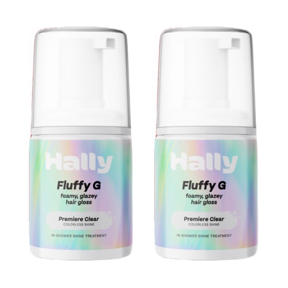HALLY | Hair | 5 Last Hally Fluffy G Foamy Glazy Hair Gloss Mini Premiere Clear 2pk | Poshmark